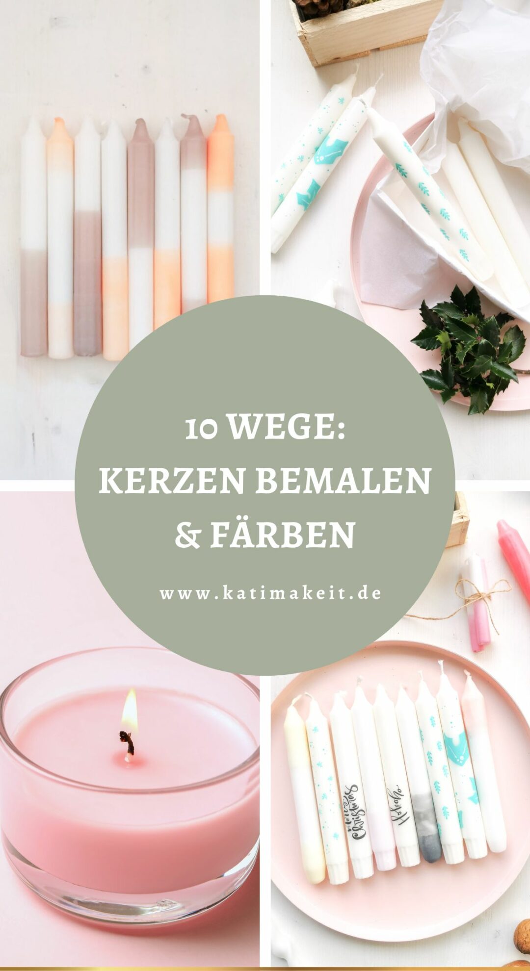Kerzen bemalen & färben - 10 Wege + 5 DIY Ideen