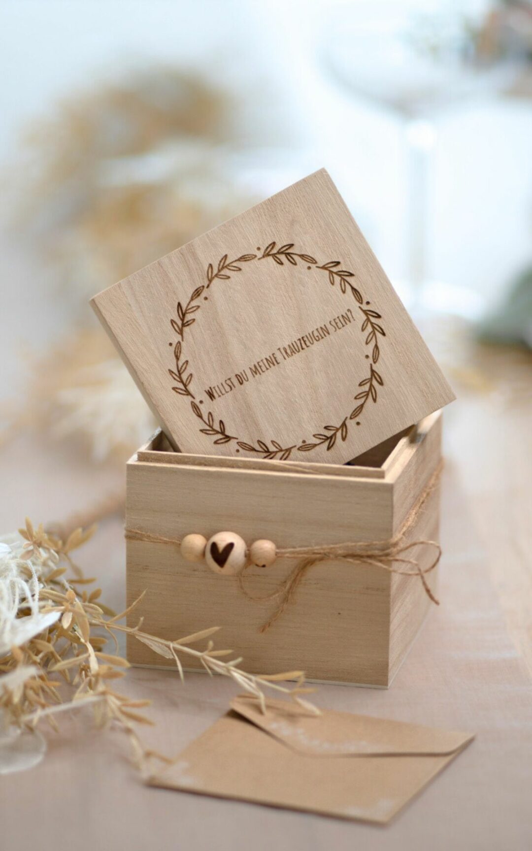 Trauzeugin fragen: Schönes DIY Trauzeugen Geschenk für deinen Antrag