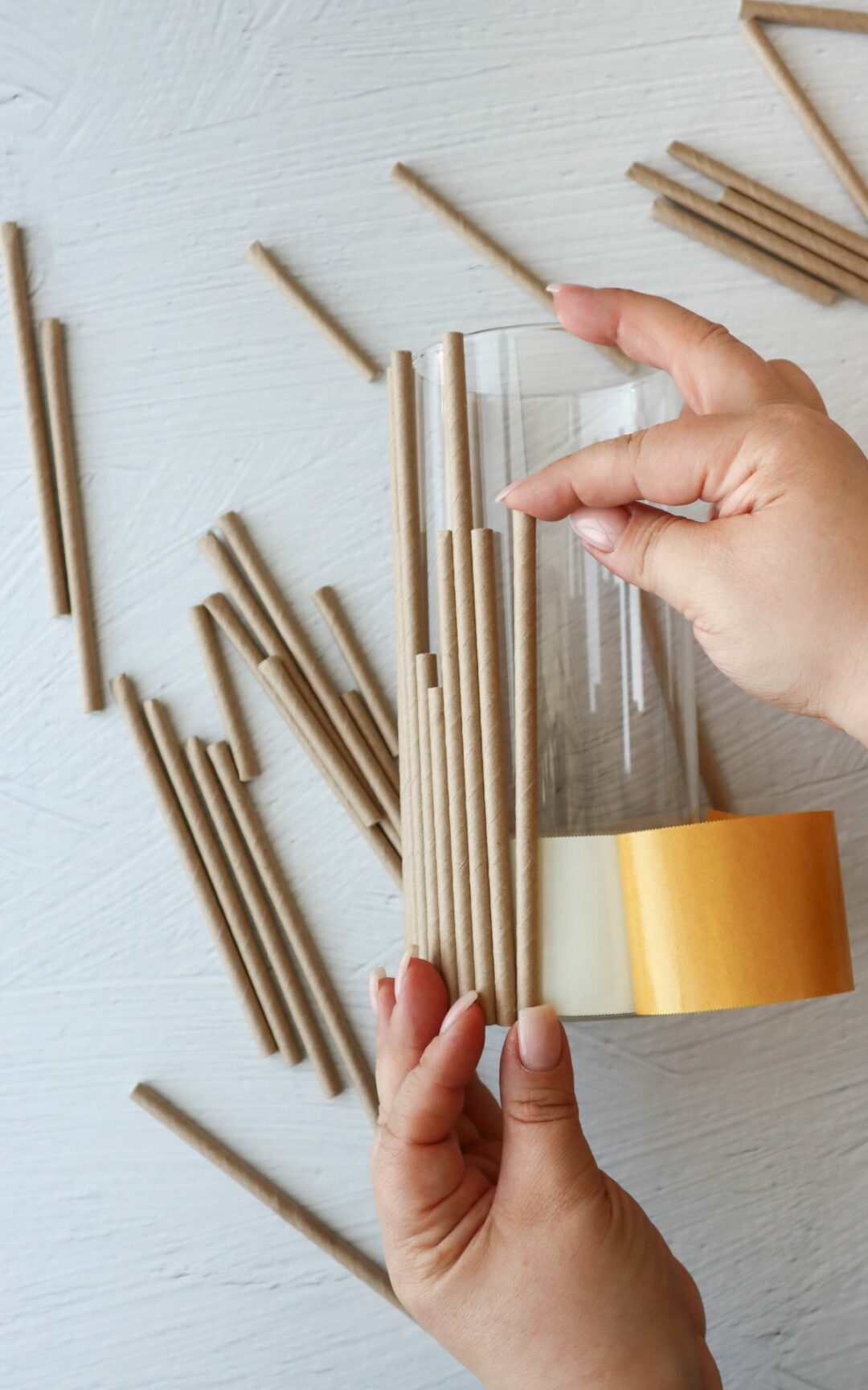 DIY Windlicht mit Trockenblumen und Strohhalmen – bekannt aus SWR