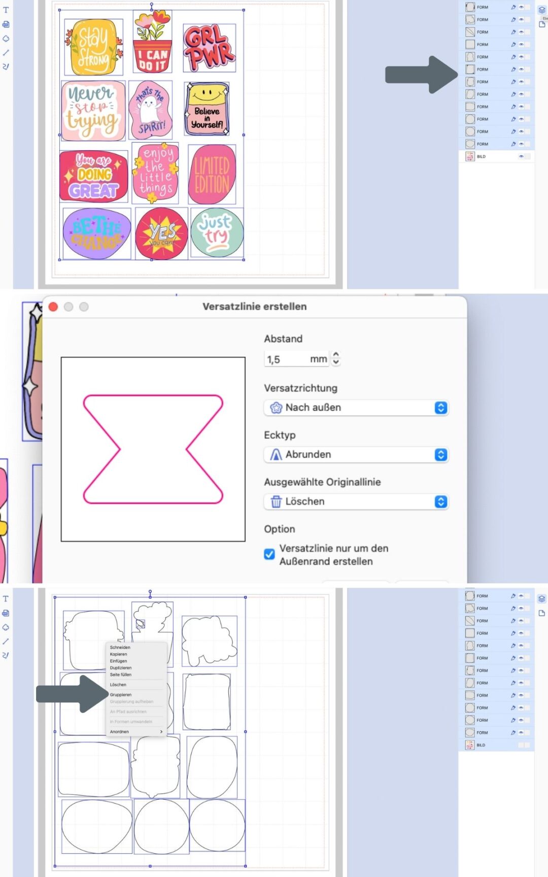 Sticker selber machen: DIY Gute-Laune-Aufkleber mit dem Brother ...